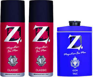 Z - Magnetism for Men Classic Icon Deodorant & Talc l 150ml Combo ...