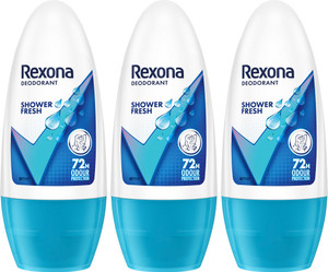 Rexona Shower Fresh Underarm Roll On Deodorant For Women (PO3 ...