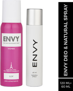 Envy Luv Body Deo 120 ml & Natural Spray Perfume 60 ml Deodorant Spray ...