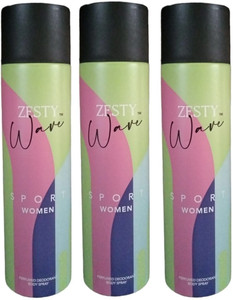 Zest ZESTY WAVE SPORT WOMEN PACK OF3 Body Spray - For Men & Women ...