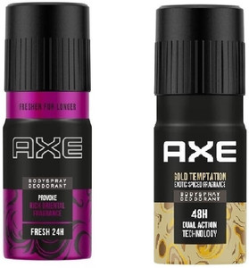AXE Provoke + Gold Temptation deodorant spray 150 ml pack_2 Deodorant ...