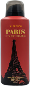 La French Paris City Of Dream Body spray 150ml Body Spray - For Men ...