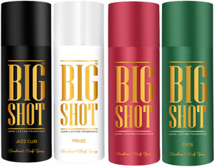 OSCAR Big Shot Deodorant Jazz Club, Privee & Eros (150ml each ...