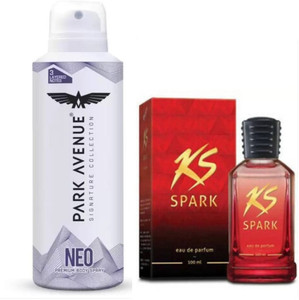 PARK AVENUE Neo deo & ks spark Edt both for men Deodorant Spray - For ...