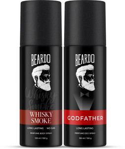 BEARDO Whisky Smoke God father Long Lasting Perfume Body Spray Combo ...