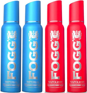 FOGG IMPERIAL AND NAPOLEON long lasting spray 120 ml pack of 4 Body ...