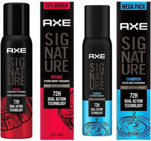 AXE Signature Intense and Champion Long Lasting No Gas Body Deodorant ...