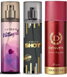 LAYER'R secret crush 60ml and shot iconic 50ml and hono... Deodorant ...