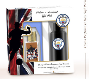MANCHESTER Gift Pack Heroes - Perfume & Deodorant (Pack of 2) Body Mist ...