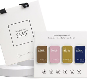 Em5 Combo of G Oud + Carat + Ganymede + Memoir Solid Perfumes Deodorant ...