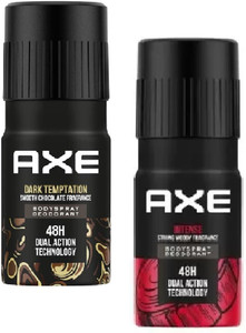 AXE DARK TEMPTATION & INTENSE DEODORANT 150 ML PACK OF 2 Body Spray ...