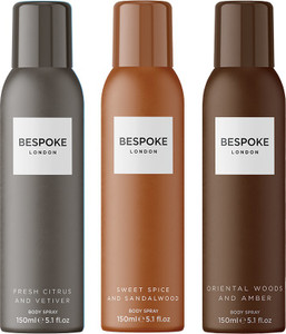 BESPOKE London FRESH SWEET ORIENTAL BODY SPRAY 150 ML PACK OF 3 FOR MEN ...