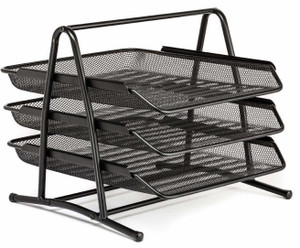 Flipkart.com | KIZJORYA 6 Compartments Metal 3 Tire Metal File Rack - 3 ...