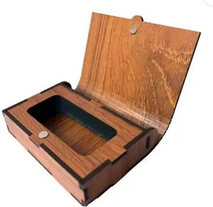 Flipkart.com | Magic Laser art 1 Compartments wooden pendrive box ...