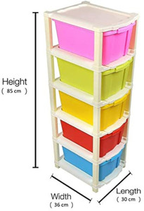 Flipkart.com | TEZZ 5 Compartments Plastic Storage box - Storage box