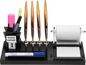 Flipkart.com | PANKU 6 Compartments Acrylic Pen stand - Pen stand