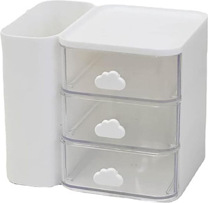 Flipkart.com | HOUSE OF QUIRK 4 Compartments Plastic Drawer Storage Box ...