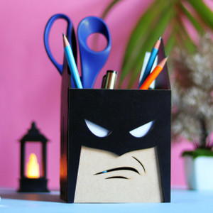 Flipkart.com | Deskart 3 Compartments Wooden Batman Desk Organizer Pen ...