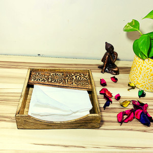 Flipkart.com | HomeFrills 1 Compartments wooden Mango Wood Tissue ...