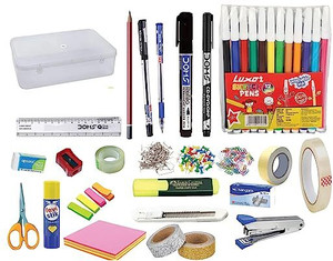 Flipkart.com | sonika 25 Compartments PLASTIC STATIONERY KIT ...