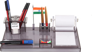 Flipkart.com | Yaro 7 Compartments Acrylic Pen Holder Executive Pen ...