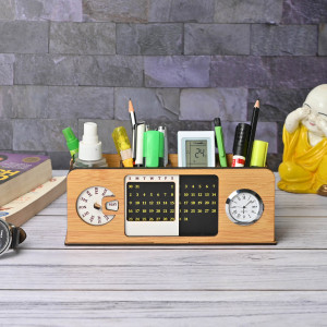 Flipkart.com | GIFT KYA DE 4 Compartments Wooden Desk / Table Calendar ...