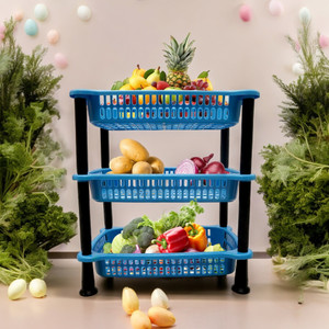 Flipkart.com | Prime Plastic 7318 Compartments plastic vegetable trolly ...