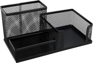 Flipkart.com | FRKB 3 Compartments Metal Mesh Desk Organizer Pen Stand ...