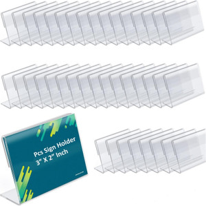 Flipkart.com | RASPER 1 Compartments Acrylic Sign Holder L Shape Table ...