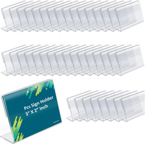 Flipkart.com | RASPER 1 Compartments Acrylic Sign Holder L Shape Table ...