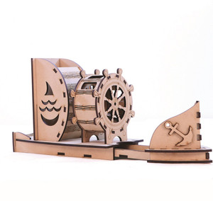 Flipkart.com | Lycus 6 Compartments Wooden Wooden Ship Desk Organizer ...