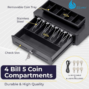 ELCONS N-5 CASH DRAWER Cash Box Price in India - Buy ELCONS N-5 CASH ...