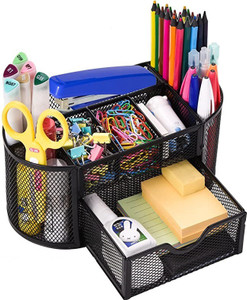 Flipkart.com | OFIXO 9 Compartments Metal Desk Organizer Stationary ...