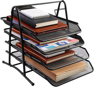 Flipkart.com | SKGREEN 4 Compartments Metal File Document Letter Paper ...