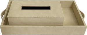 Flipkart.com | casagold 1 Compartments MDF & Faux Leather Tray & Tissue ...