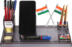 Flipkart.com | Ganesh 7 Compartments Acrylic Pen Holder MOBILE STAND ...