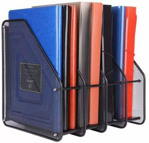 Flipkart.com | Kankodo 4 Compartments Metal File Stand - File Stand
