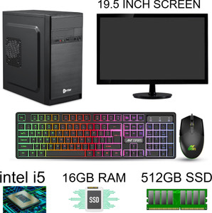 JMC Intel Core i5 (16 GB / 512 GB / Windows 10) Assembled Desktop ...