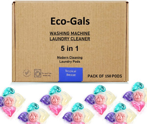 Eco-Gals 5 in 1 Mini Pods for Laundry Eco Laundry Detergent Pods for ...