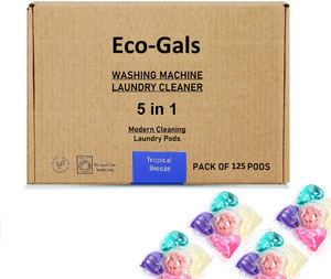Eco-Gals Mini Laundry Liquid Detergent Pods for Laundry Cleaning 5 in 1 ...