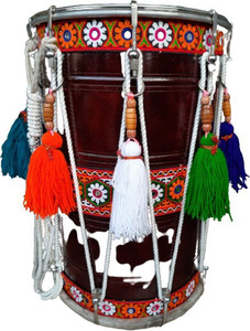 RAJA RAM AND SONS MUSIC MALL DHOL Rope & Rings Dholak Price in India ...