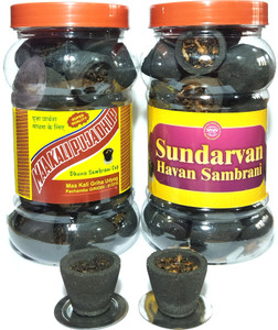 Maa Kali Puja Dhup Combo of Sundarvan Hawan Sambrani and Dhuna Sambrani ...