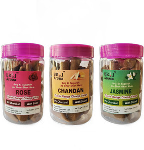 Brij Aroma Negative Energy Remover Scented Dhoop Cones For Puja | 300 ...