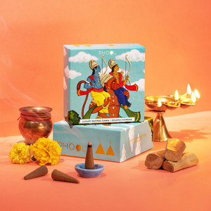 Phool Ayodhya Soumya Chandan Dhoop Cones | Pure Incense Cones for Pooja ...