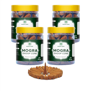 MOON ZOPE Mogra 280 Pcs Dhoop Cones For Pooja | Premium Dhoop Price in ...