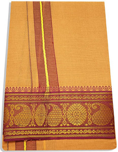 DHOTIES TOWN Pure Cotton Kavi Colour Dhoties For Men 5 inch Jackard ...