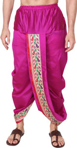 RAMESHWARAM FABRICS Elastic Waist Silk Readymade Dhoti for Men ...