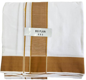 AMBIKASTORES Men's Traditional Cotton Dhoti with Cotton Border ...