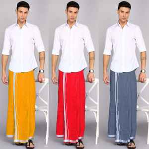 Feather Green Plain Color Dhoti Solid Men Dhoti - Buy Feather Green ...