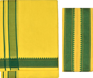 TUNI MANI Padi Pettu Dhoti Single / 2.0meter With Towel Solid Men Dhoti ...